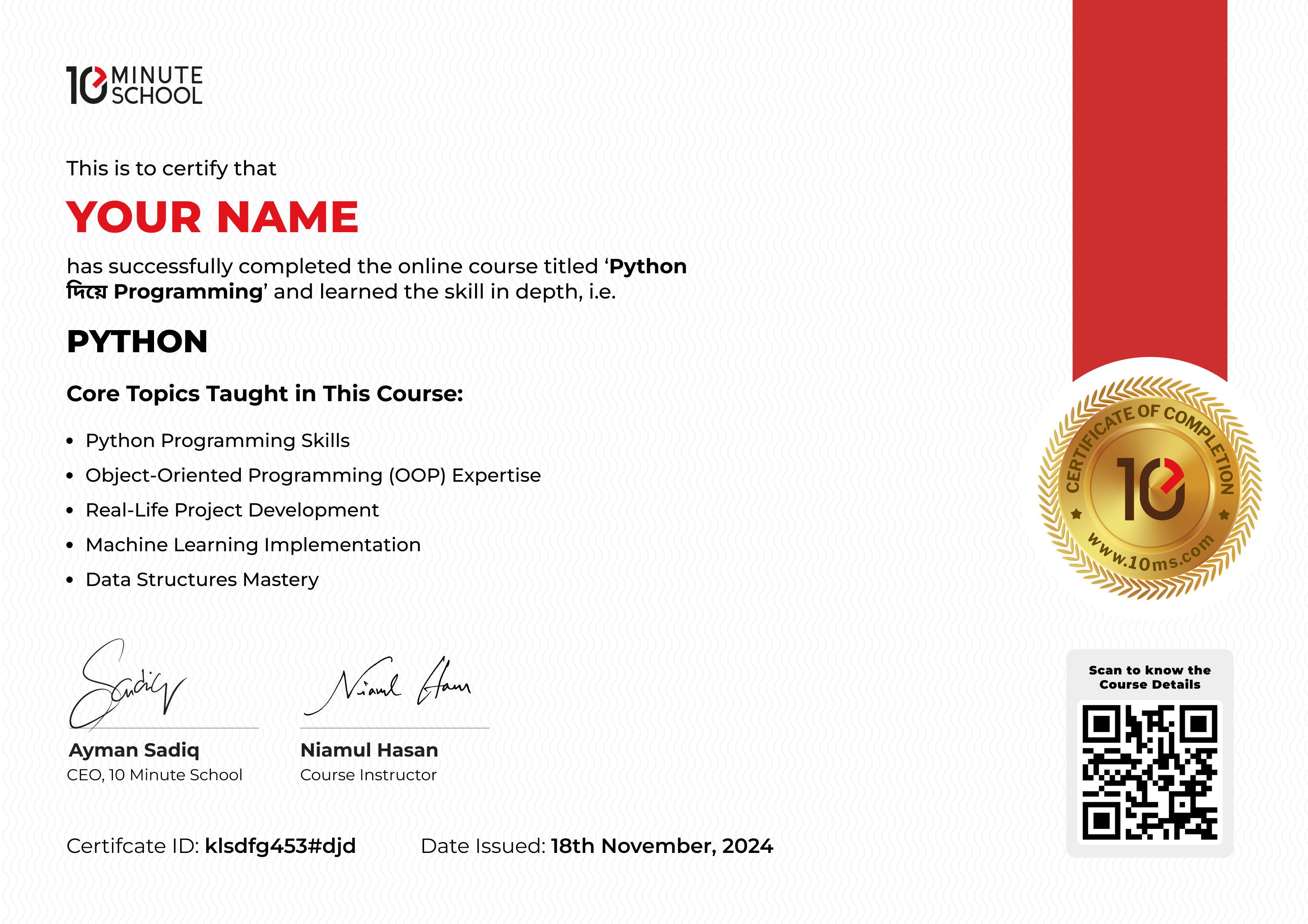 Best Python Programming Online Course with Certificate [2025]