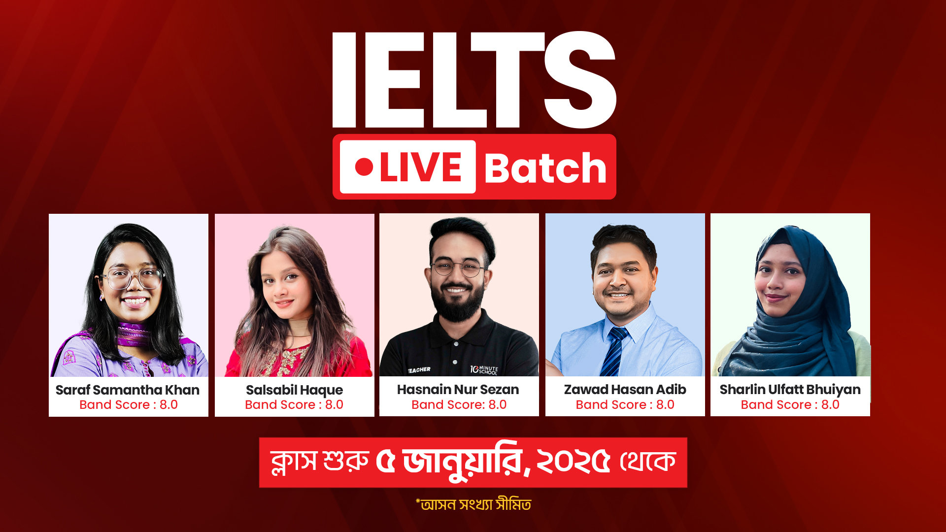 IELTS LIVE Class in BD - Take Best IELTS Preparation [2025]